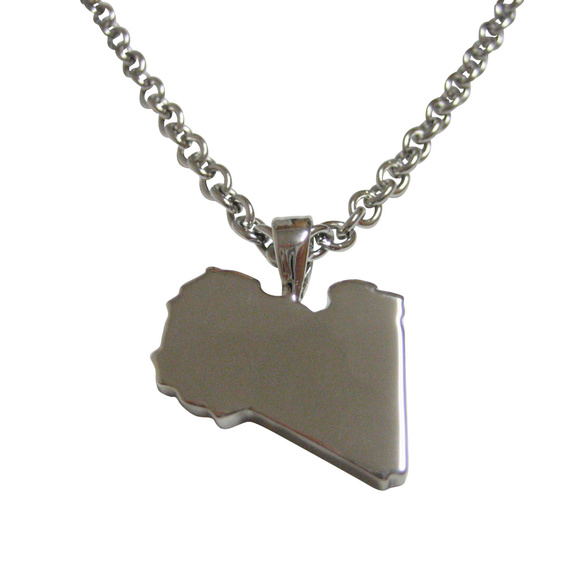Kiola Designs | Jewelry | Libya Map Shape Pendant Necklace | Poshmark